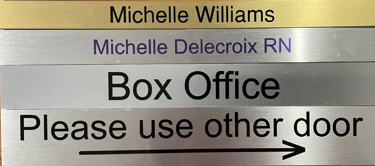 Door Sign Office - 265mm x 35mm Replacement Insert Only – Re Workshop