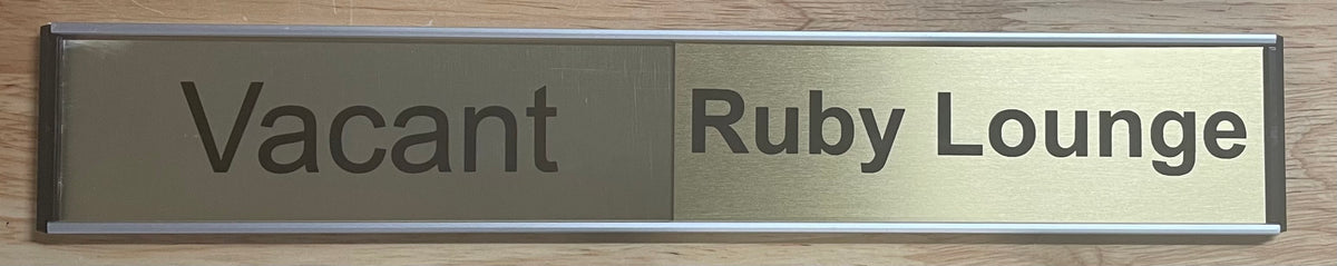 Office Sliding Door Sign - In/Out 300mm x 50.5mm – Re Workshop
