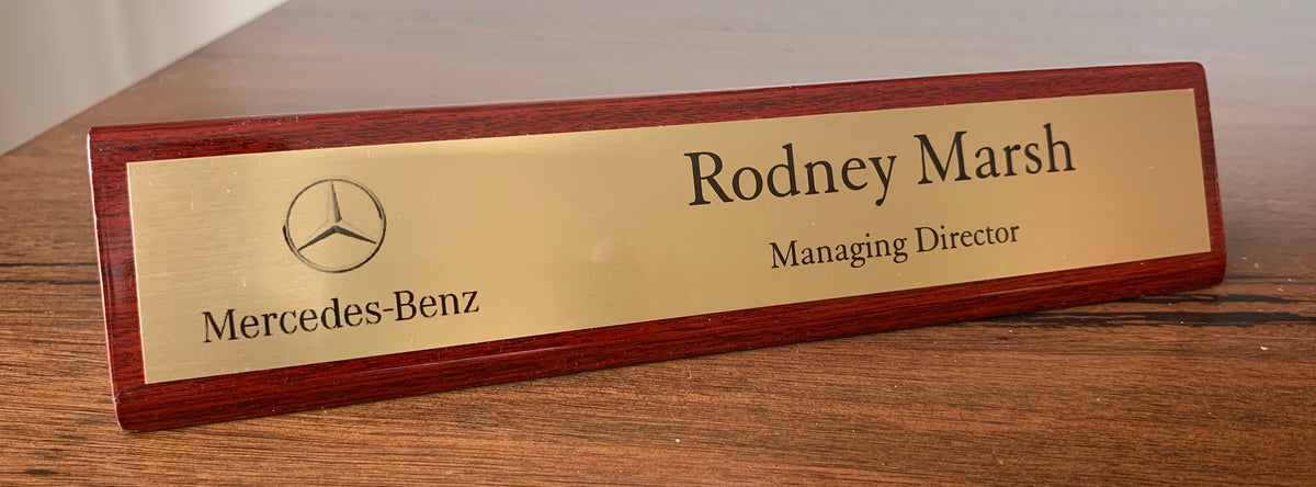 Desk Sign Rosewood – Re Workshop