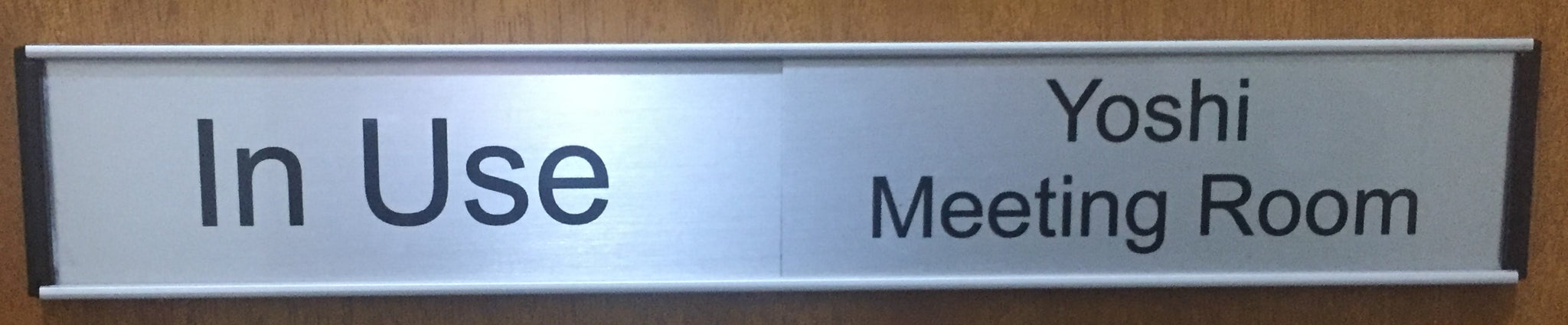 Office Sliding Door Sign - In/Out 300mm x 38mm – Re Workshop