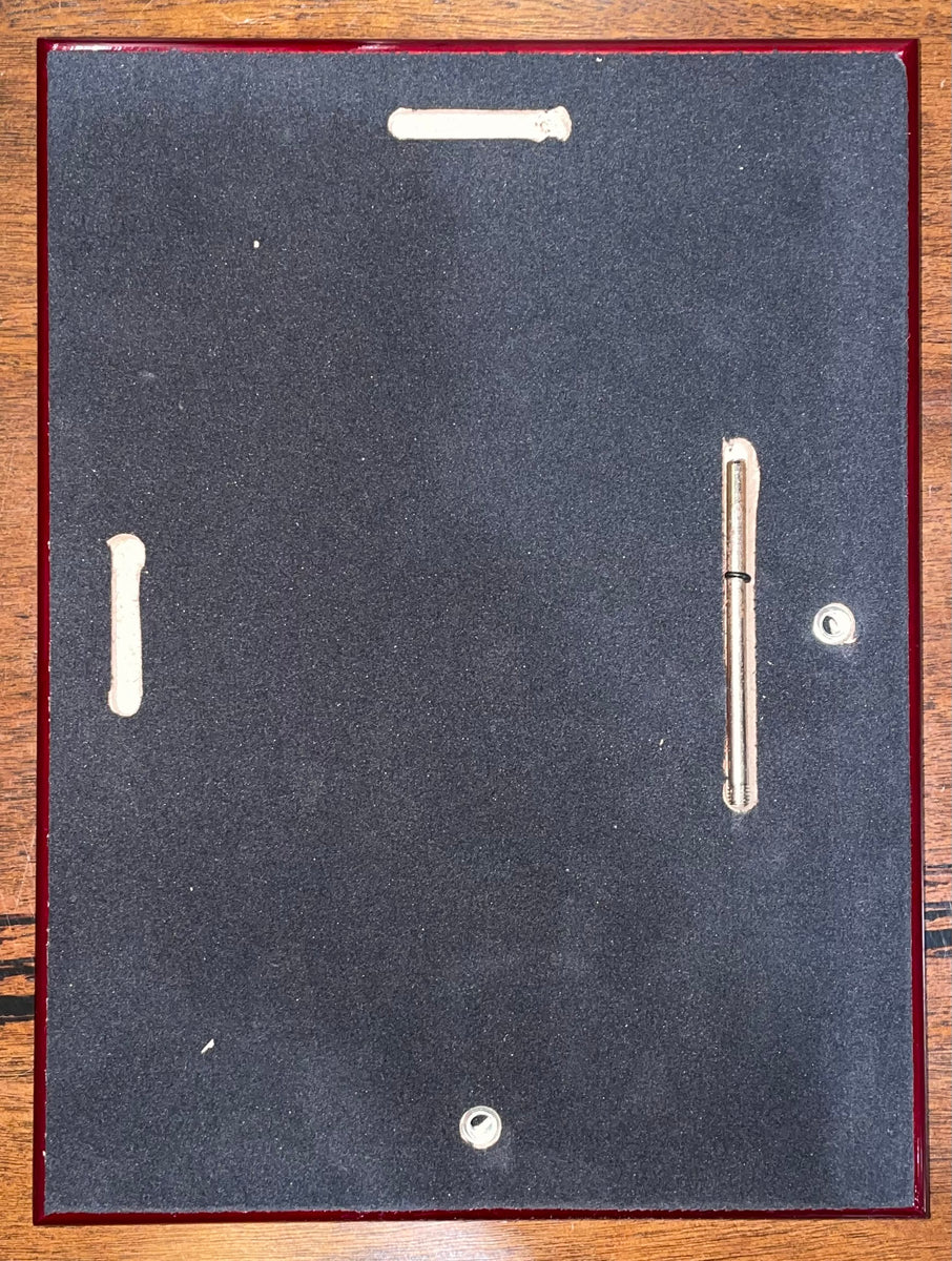 Plaque - Designer Gloss Black Plate on Rosewood Piano Finish Base – Re ...