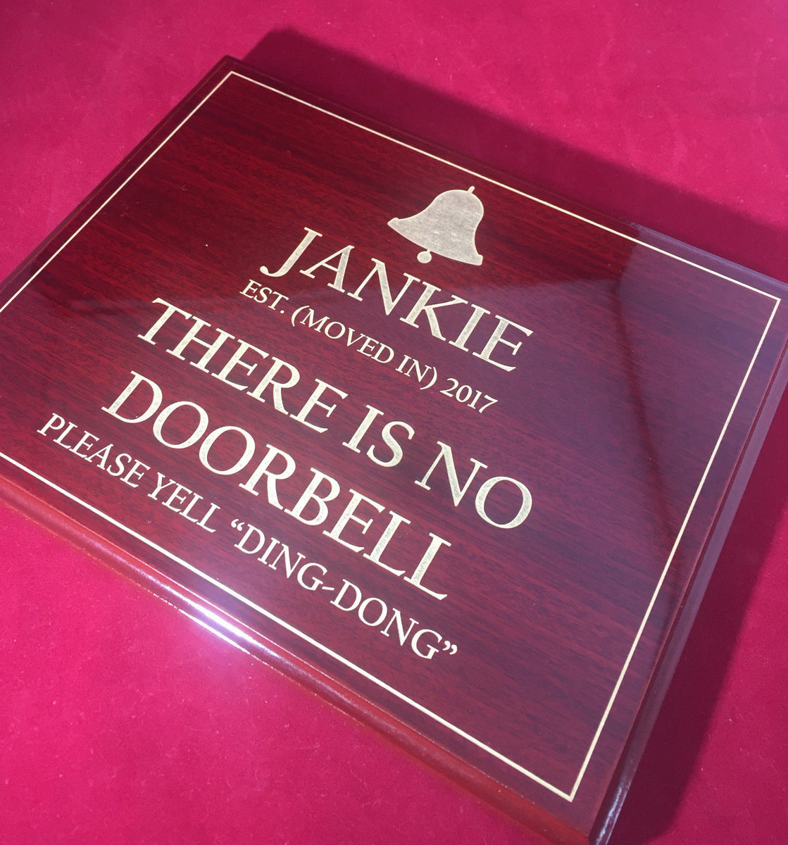 Timber Plaques Custom Engraved for Openings and Awards, War Service pl ...